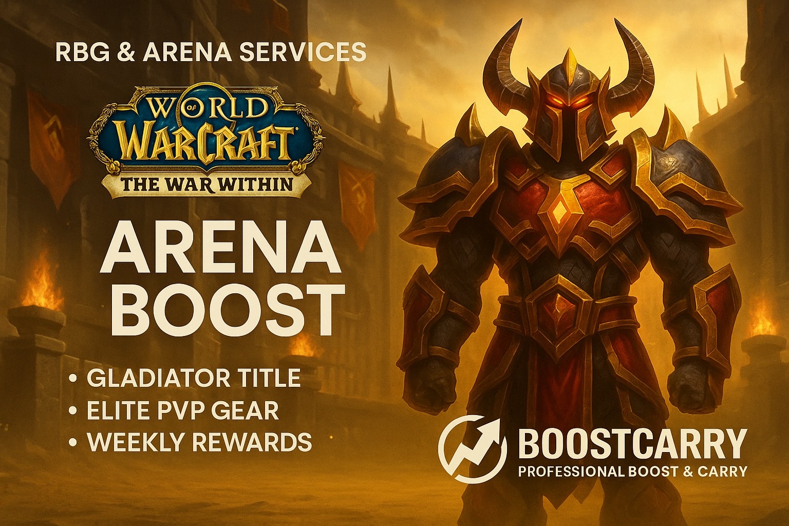 WoW The War Within Arena Boost ⚔️ | Gladiator Title & PvP Carry by ...